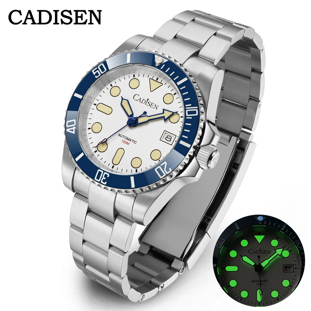 CADISEN C8238 Submariner Diver NH35 Automatic Ceramic Bezel Sapphire 1 – Tandorio Watches