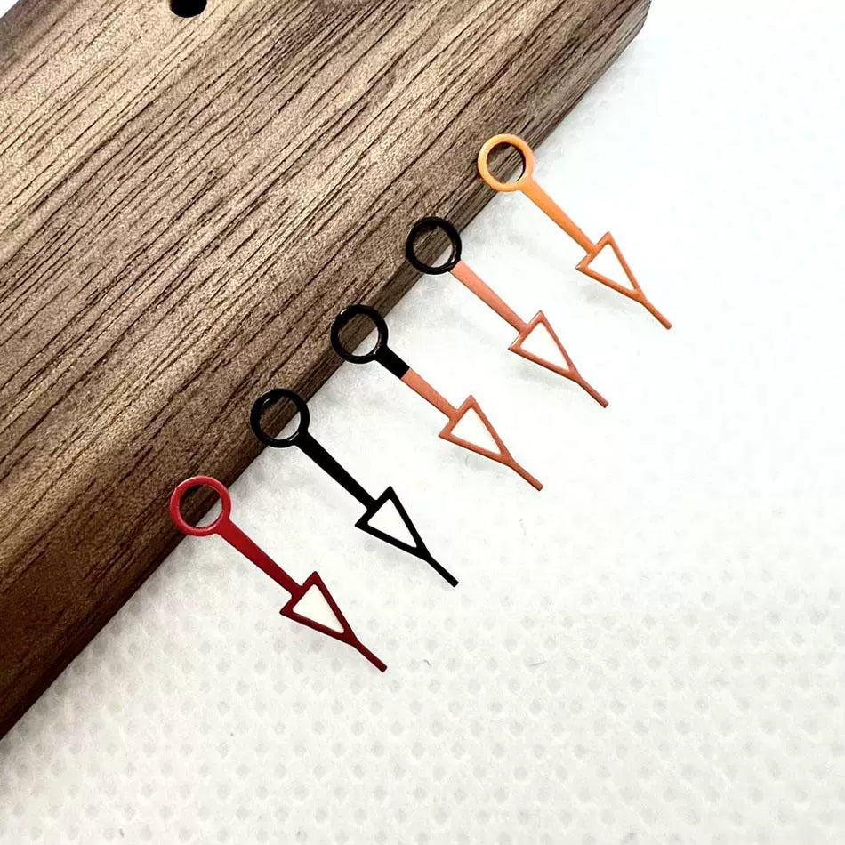 GMT hand NH34 alarm arrow triangle color triangle tip watch modified ...