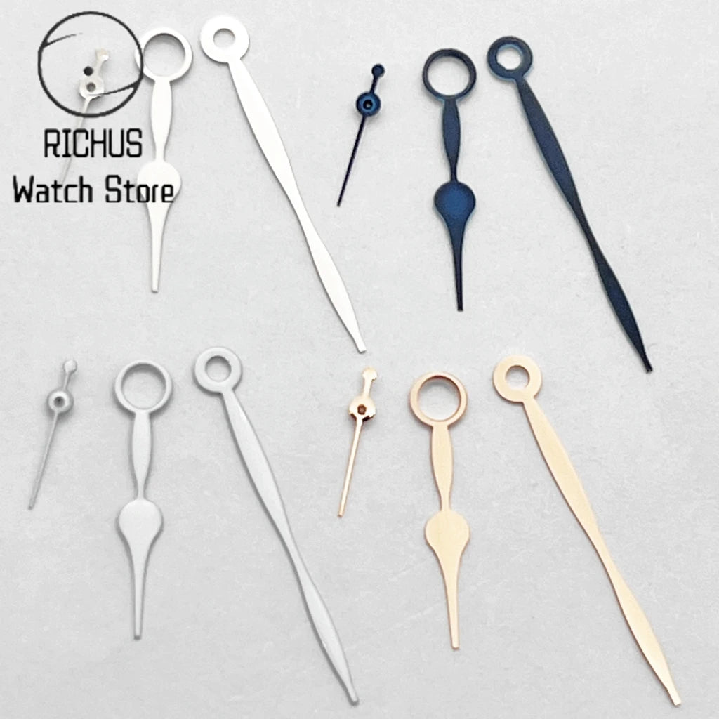 ETA6497 Silver/Blue/White/RoseGold Watch Hands Fit ETA 6497 6498 ST360 ...