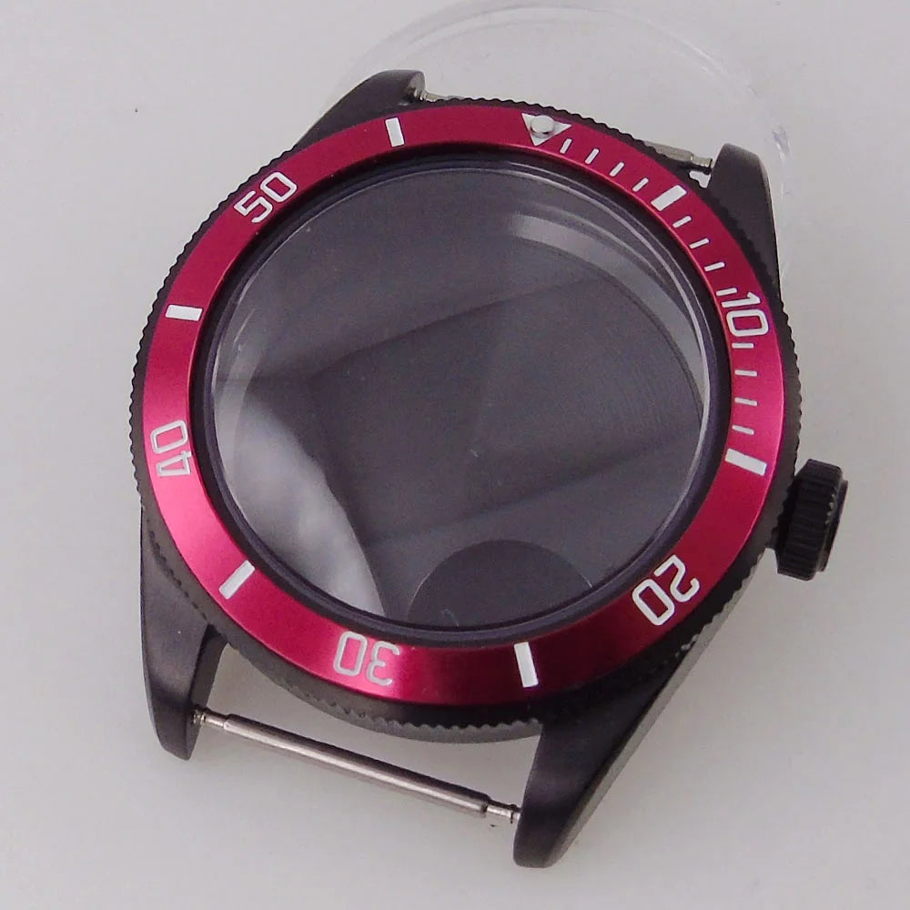 39mm PVd Black Rose Gold Dive Watch Case BB58 Mod 20BAR Waterproof Dom ...