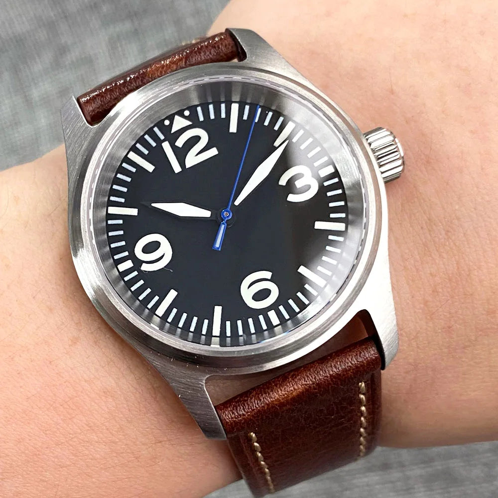 Tandorio pilot watch TD140S 36mm NH35A automatic sapphire 20bar ...