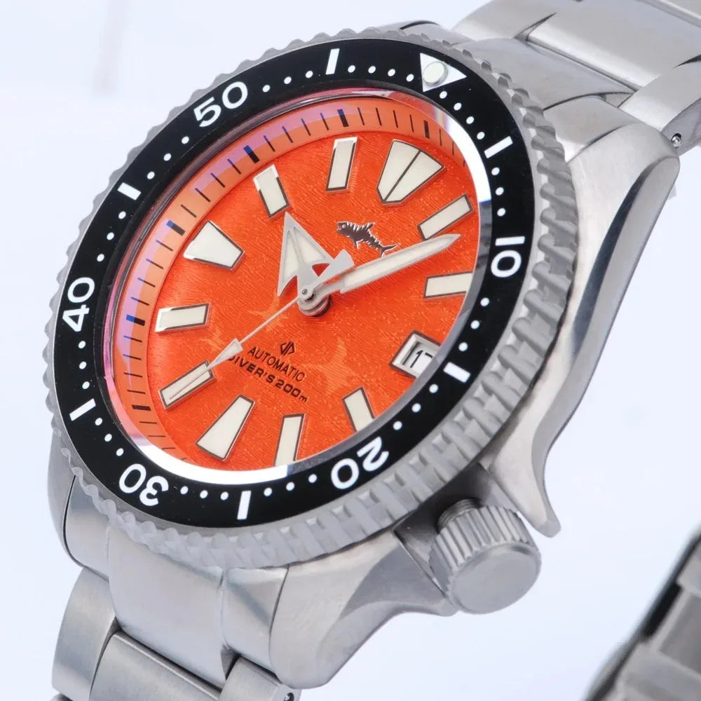 Heimdallr Titanium SKX007 Automatic Mechanical Watch NH35 Movement Sap ...