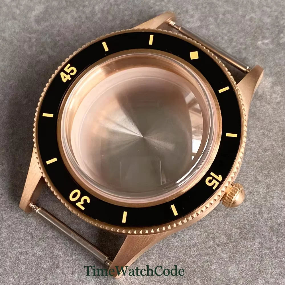 Fifty FATHOMS Real Bronze Watch Case Fit NH34 NH35 NH36 NH38 NH70 NH72 ...