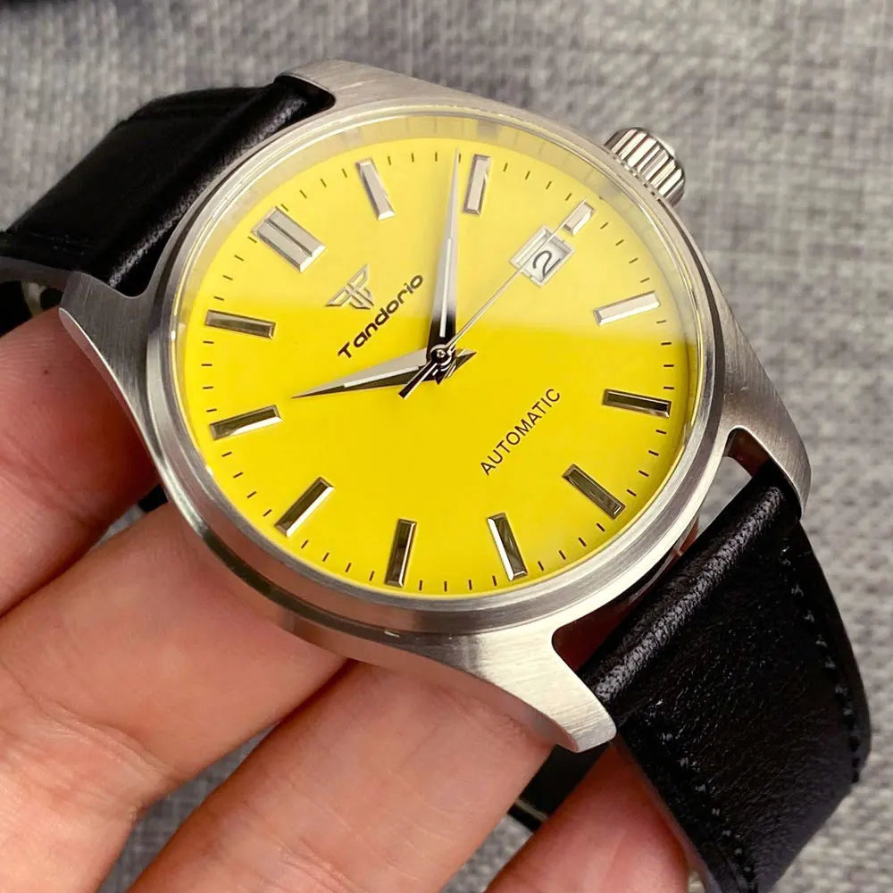 Tandorio pilot Automatic Watch 39mm NH35A Movement 20ATM Auto Date Sap ...