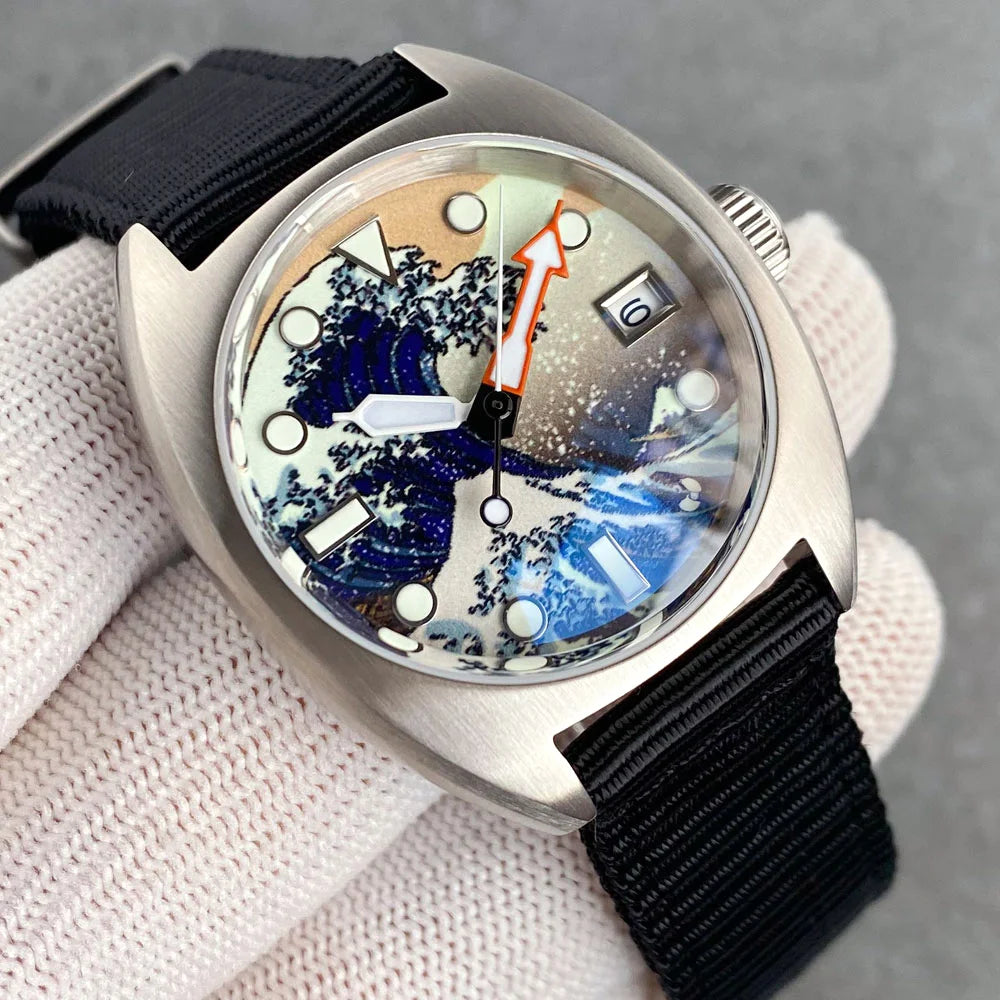 Tandorio Identity Crisis TD102W 36mm Wave Luminous Dial Sapphire 20Bar ...