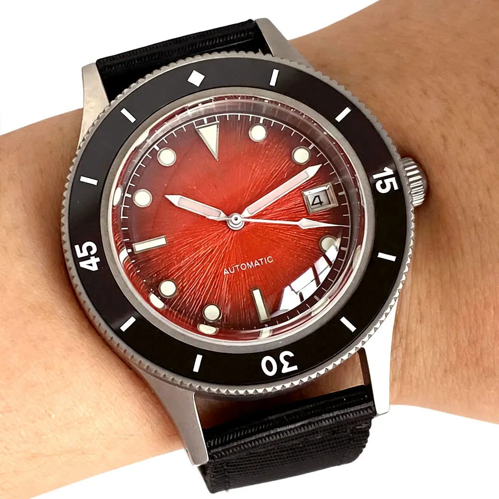 Tandorio Miyota 8215 Automatic Mechanical Dive Watch Men Luminous Dom ...