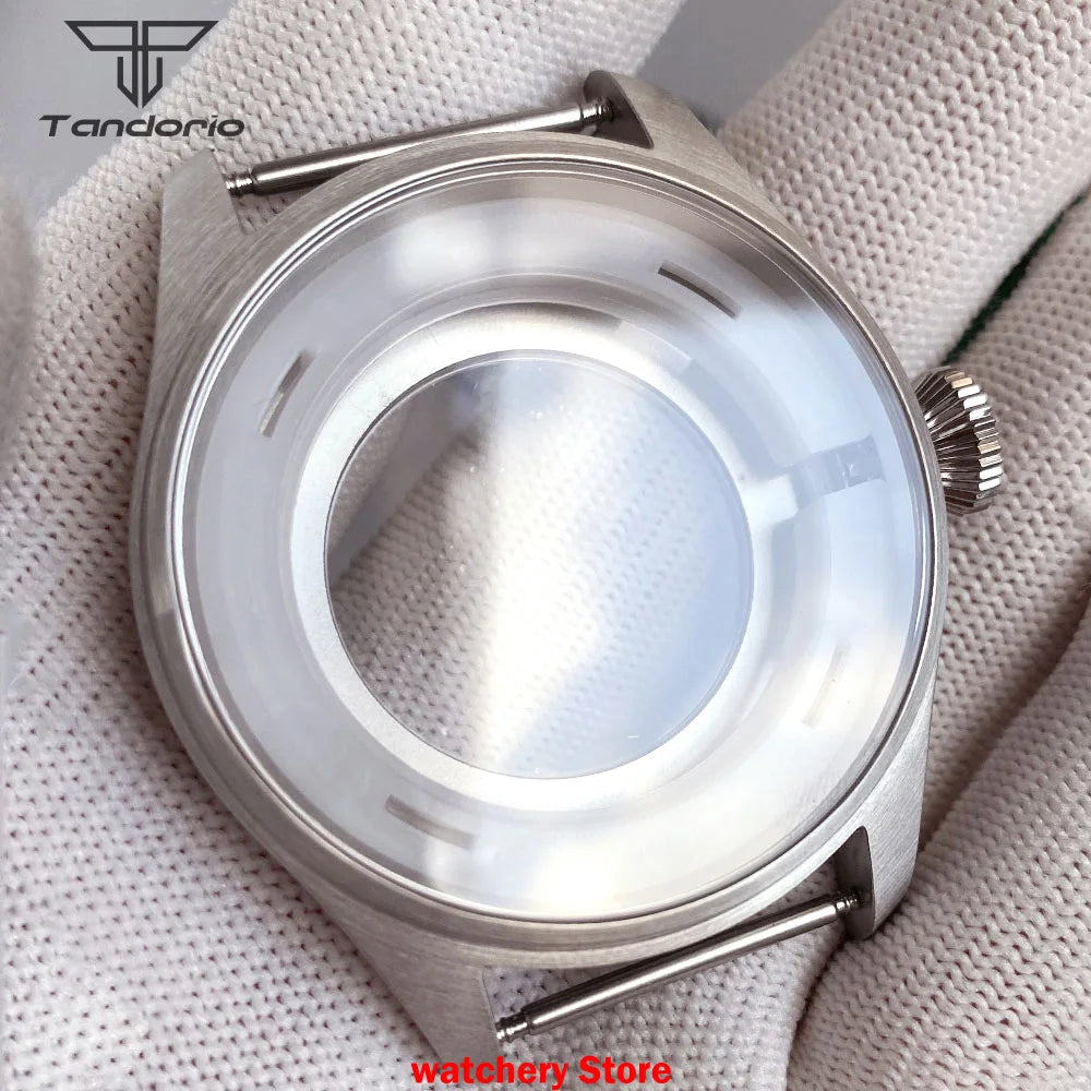 43mm Big Pilot Watch Case 38mm Dial for NH34 NH35 NH36 NH38 ETA2824 PT ...