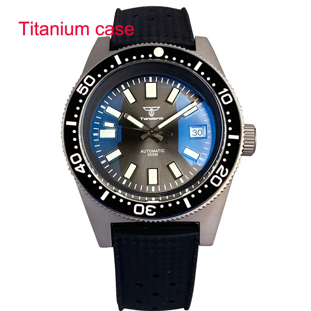 Tandorio TD247 Titanium Diving Watch 62MAS NH35A PT5000 41mm AR Domed ...