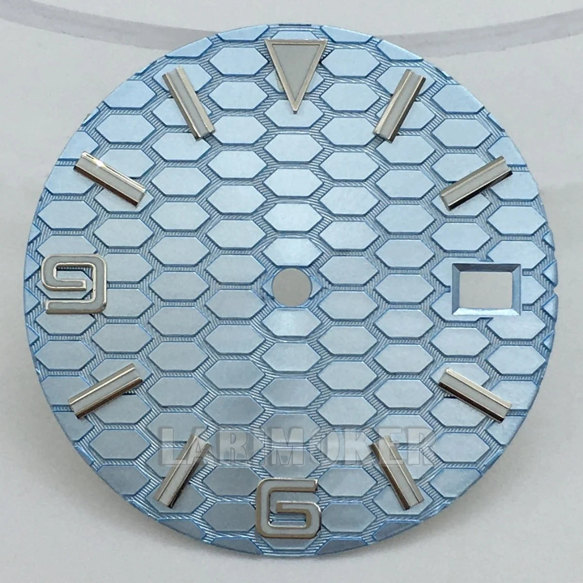 honeycomb texture watch dial is 29mm green luminous suitable for repla ...