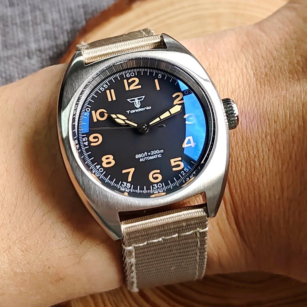 Tandorio Identity Crisis TD102B AR Double Domed Sapphire 36mm Military ...