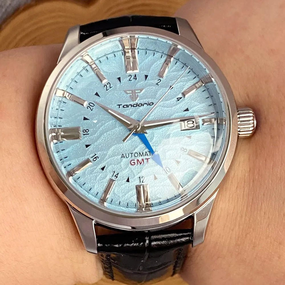 Tandorio NH34A GMT Watches 200M Waterproof pilot Glass Back TD101 ...